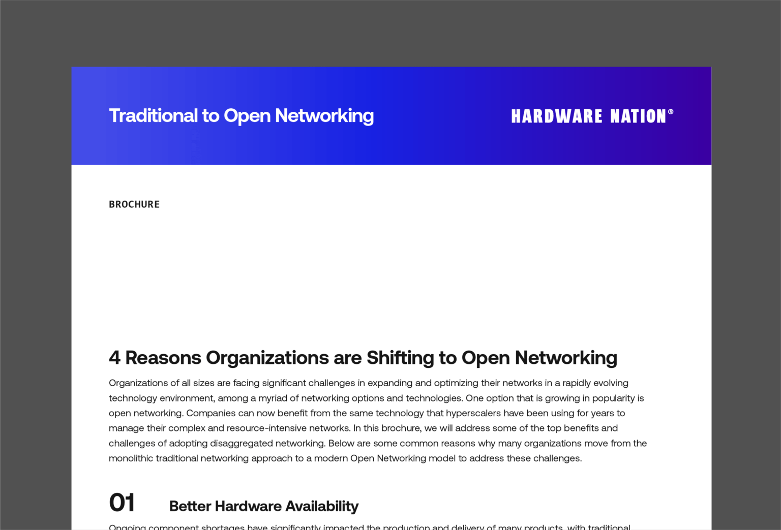 Traditional to Open Networking | Hardware Nation